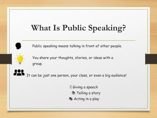 Public Speaking. What it is and why it is cool? How to avoid your stage ...