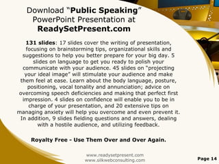 Public Speaking PowerPoint Presentation | PPT