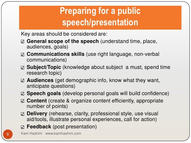 Public Speaking Presentation