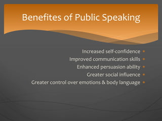 Public speaking skills | PPTX