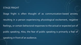 Public speaking skills | PPTX