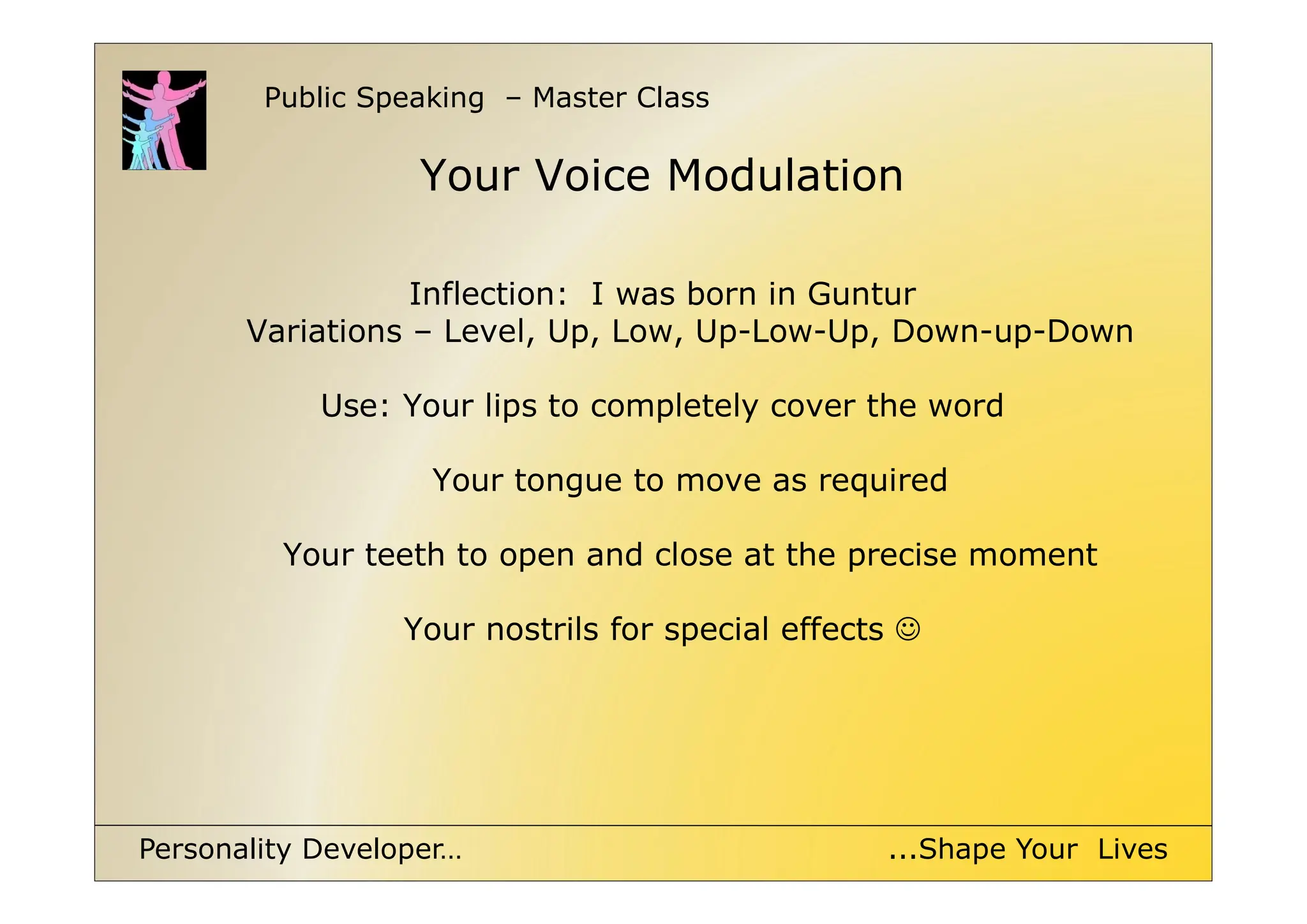 Excel in Public Speaking Skills - Master Class. | PDF
