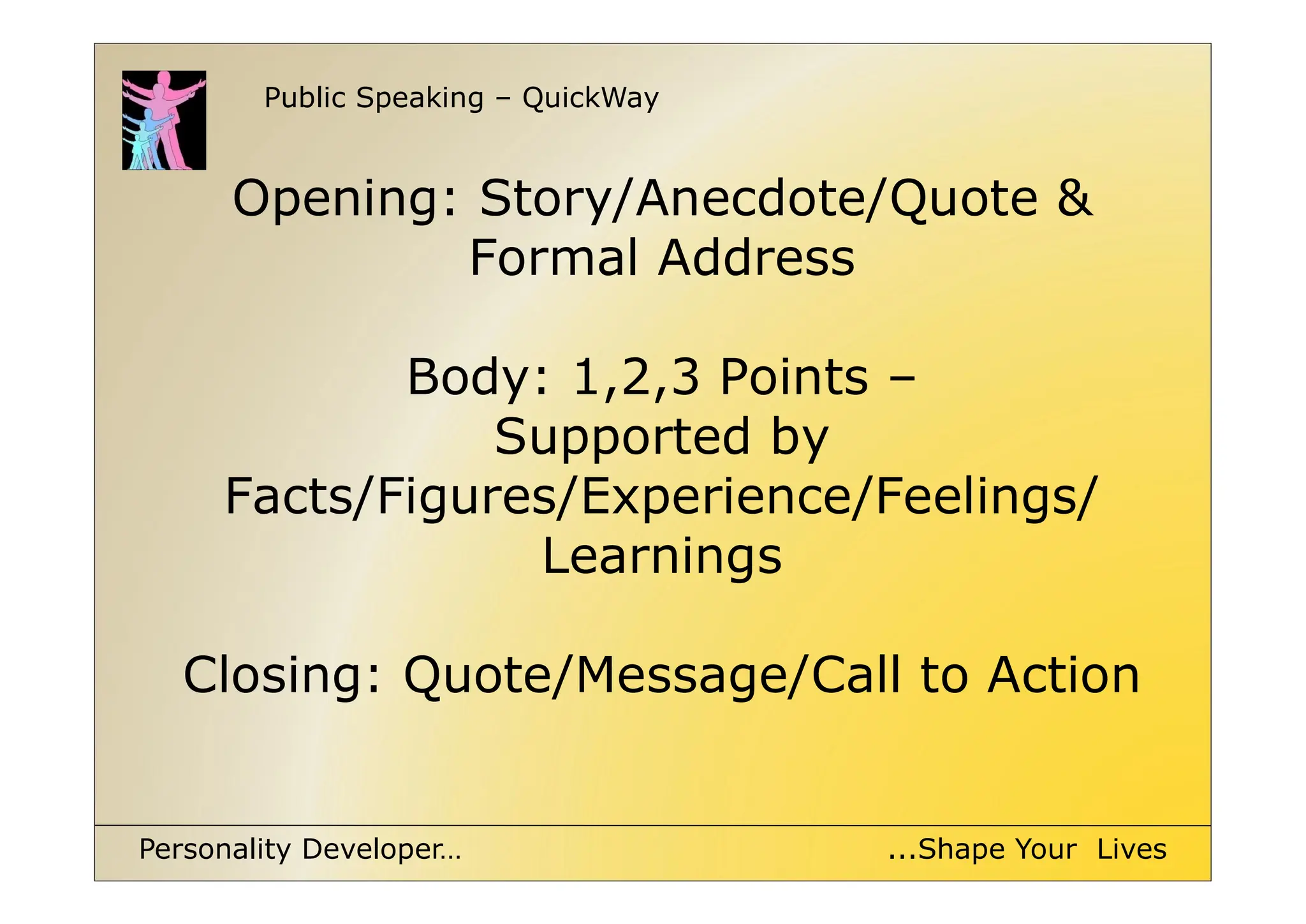 Excel in Public Speaking Skills - Master Class. | PDF
