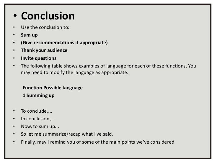 Public speaking slide