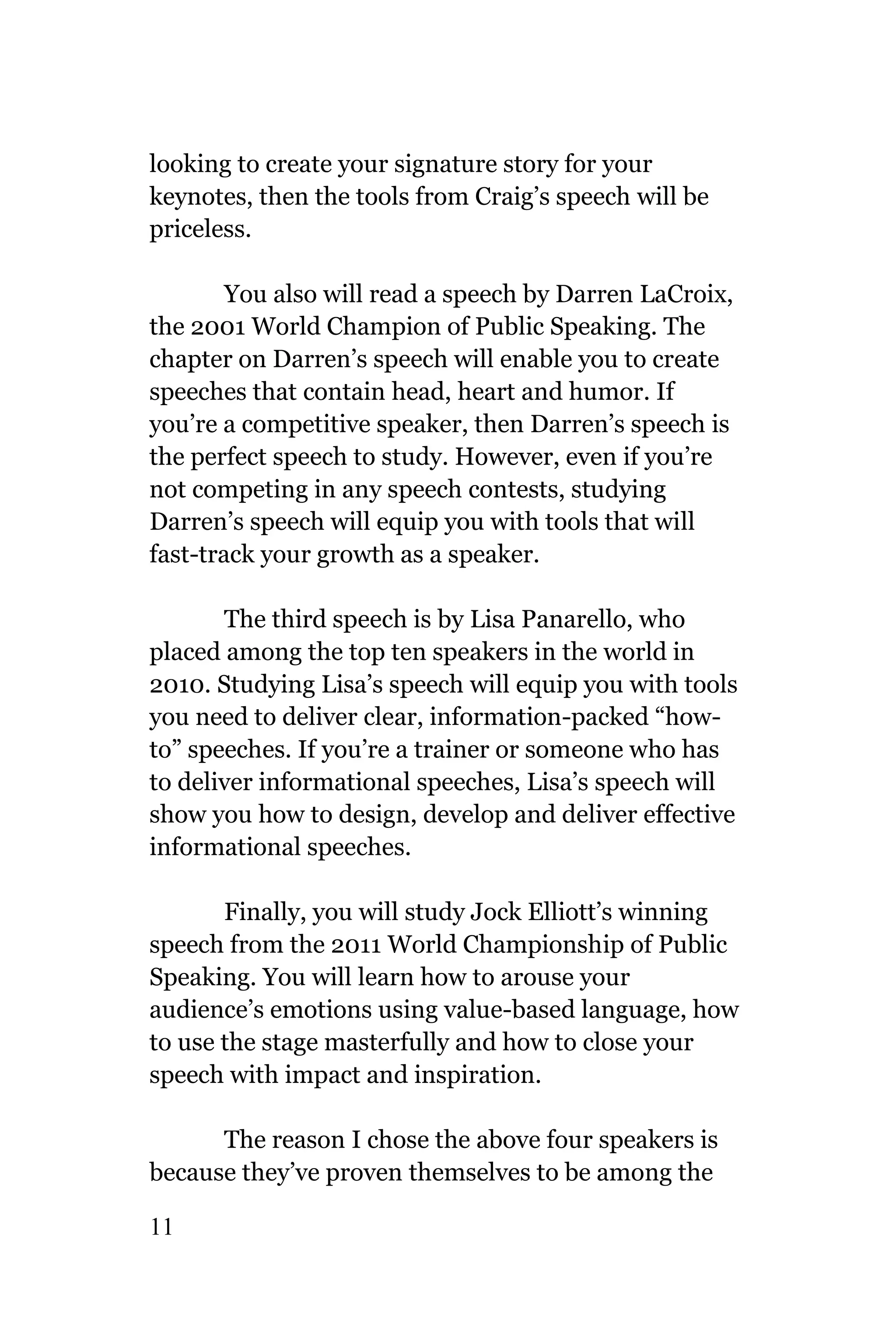 Public speaking techniques speak like a winner | PDF