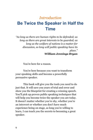 Public speaking techniques speak like a winner | PDF