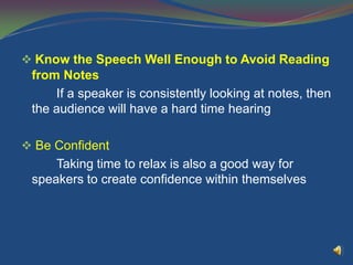 Public speaking tips | PPTX
