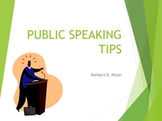 Public Speaking Tips | PPTX