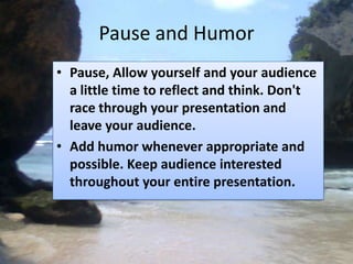 Public speaking tips (etm) | PPTX