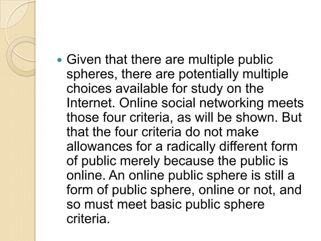 Public sphere and internet | PPTX