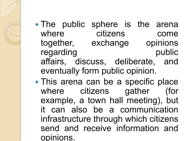 Public sphere and internet | PPTX