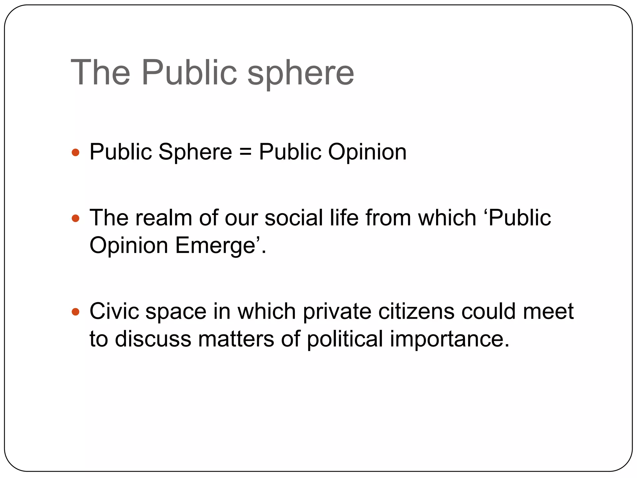 Public sphere | PPTX