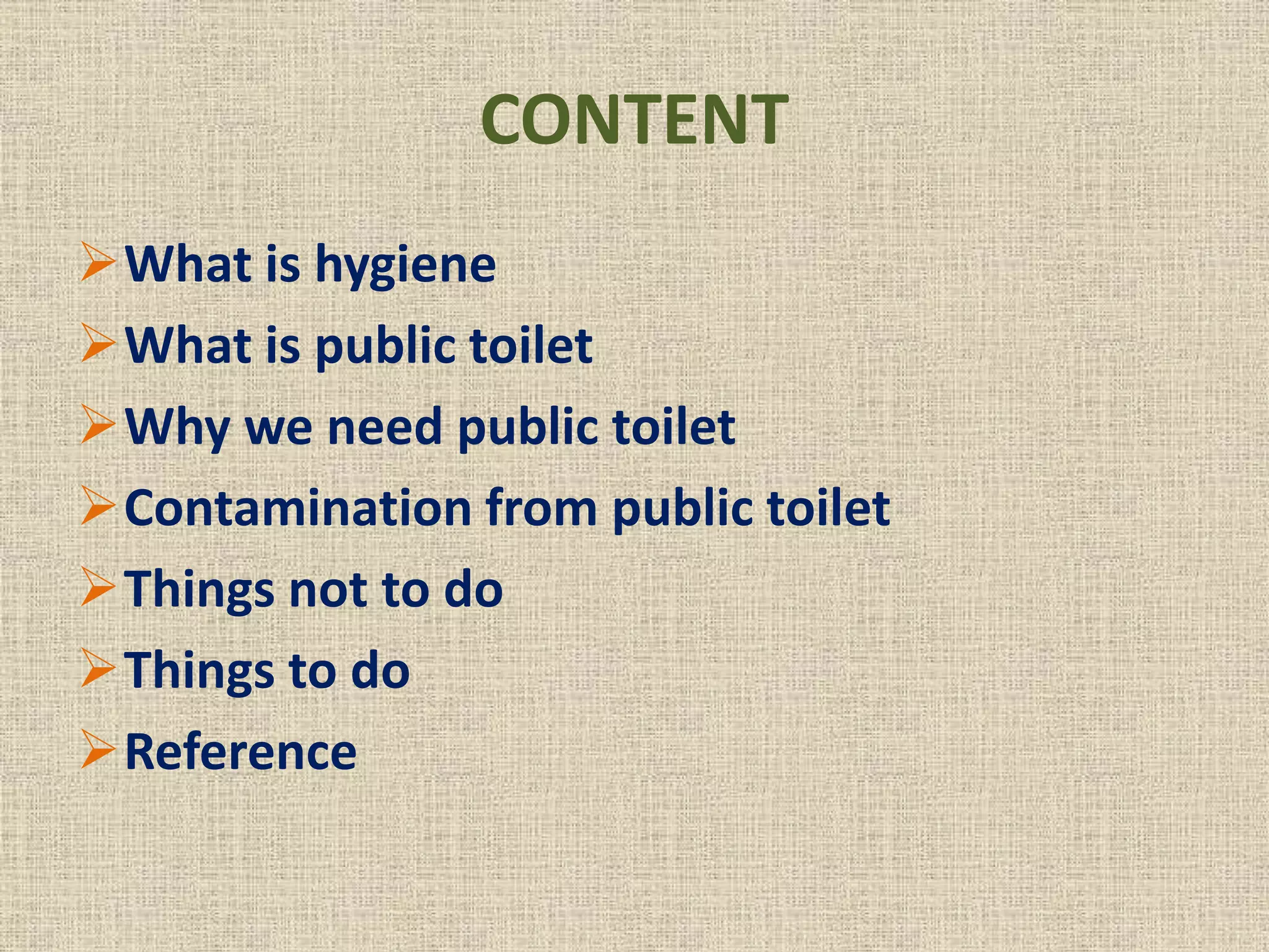 Public toilets | PPTX