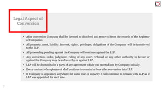 Conversion of Public Company into LLP | PPT | Free Download