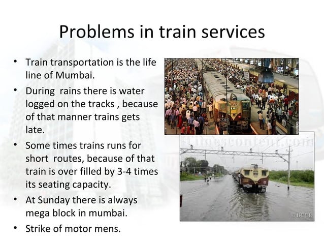 Public transport problems in mumbai | PPT