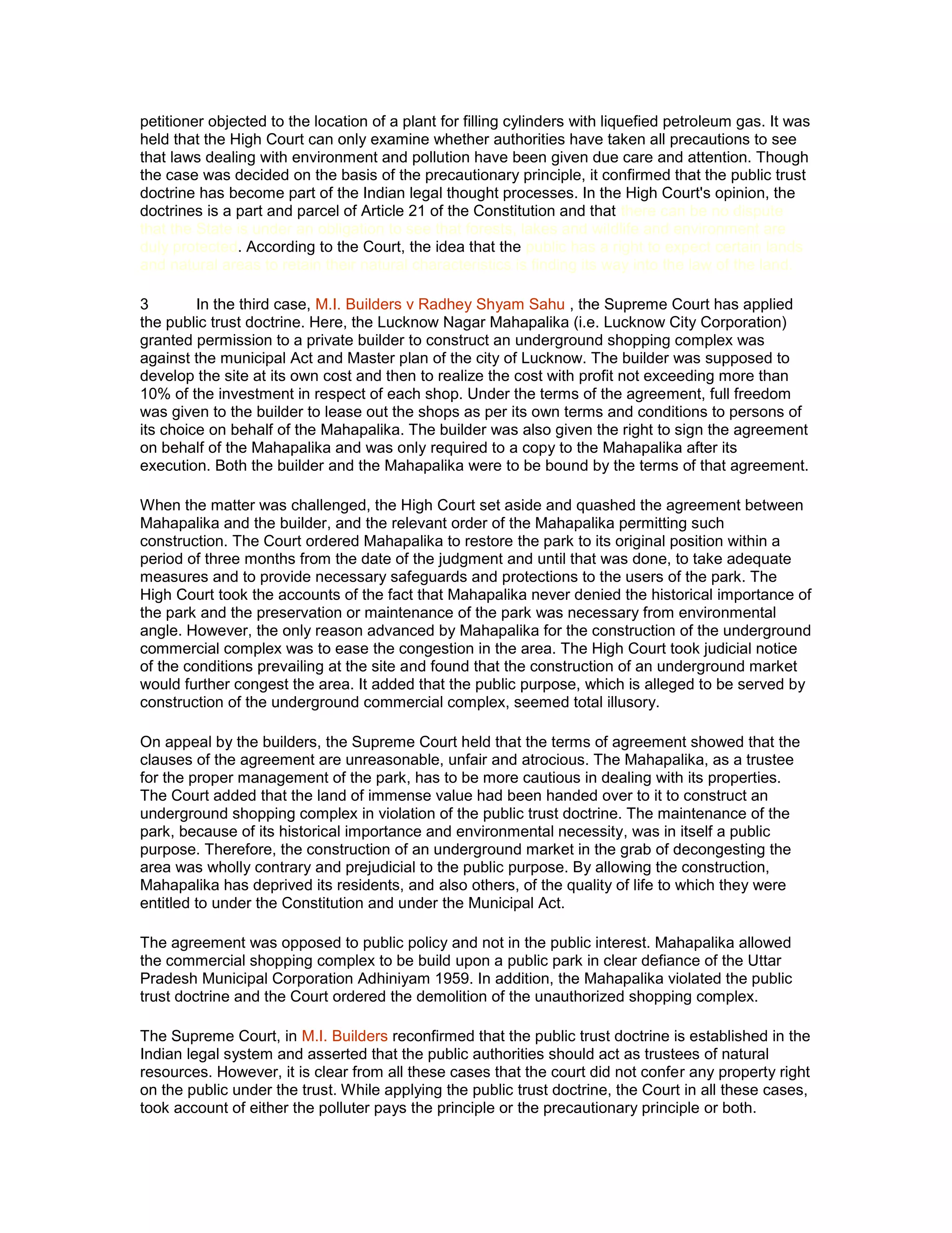 PUBLIC TRUST DOCTRINE.doc | Law
