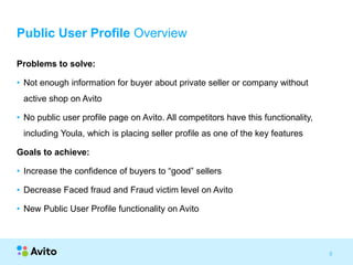 Public user profile and subscriptions on Avito | PDF