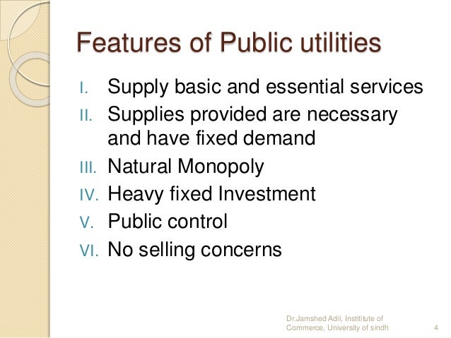 Public utilities