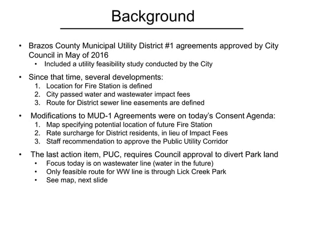 Public Utility Corridor in Lick Creek Park | PPT