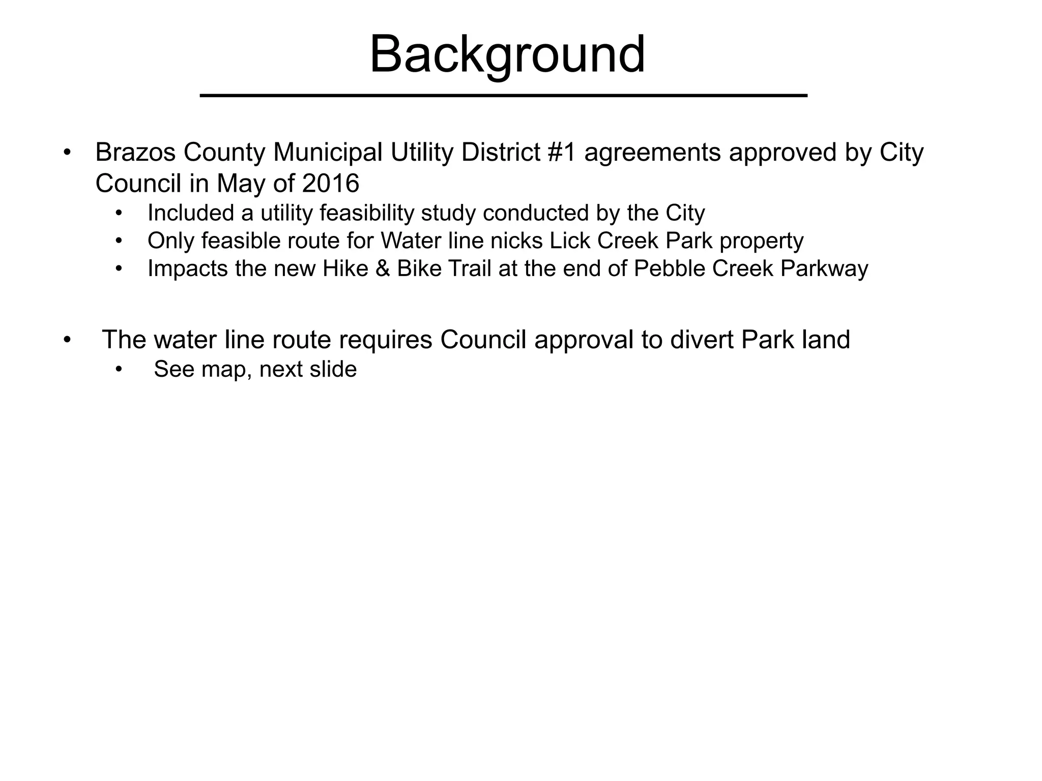 Public Utility Corridor in Lick Creek Park | PPT