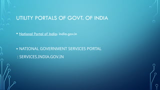Public utility portal- RTI, Health, Education | PPTX