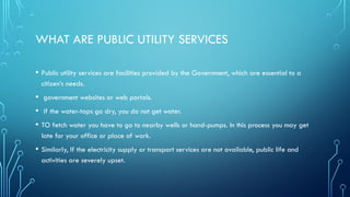 Public utility portal- RTI, Health, Education | PPTX