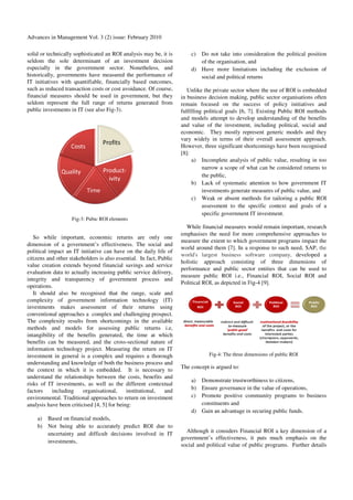 Public Value and ROI in the Government Sector | PDF