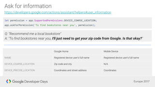 Actions On Google - GDD Europe 2017 | PPT