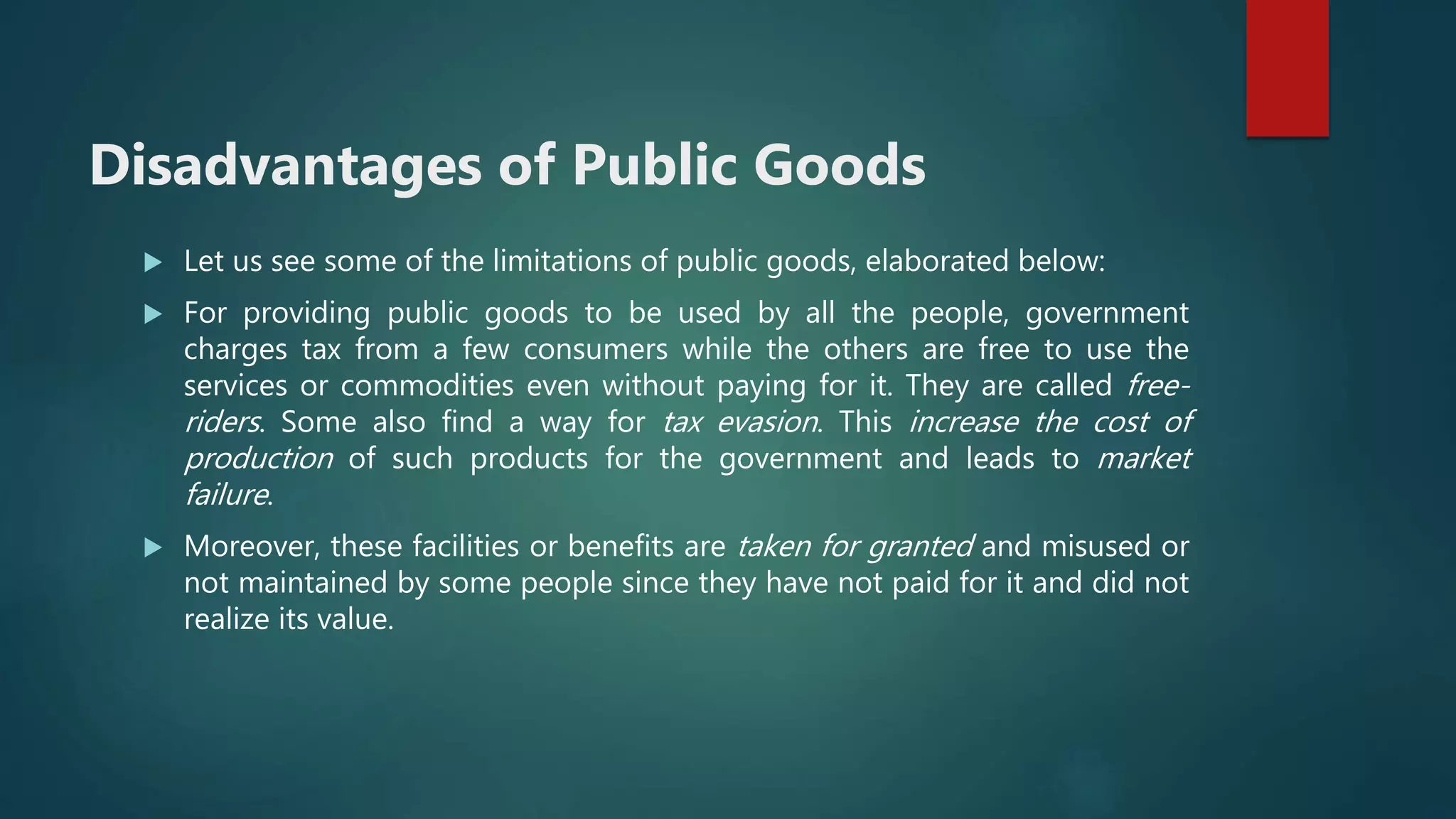 Public vs private goods | PPTX