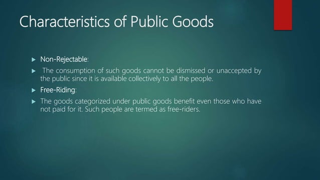 Public vs private goods | PPTX | Economy | Business and Finance