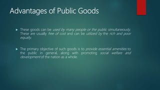 Public vs private goods | PPTX | Economy | Business and Finance