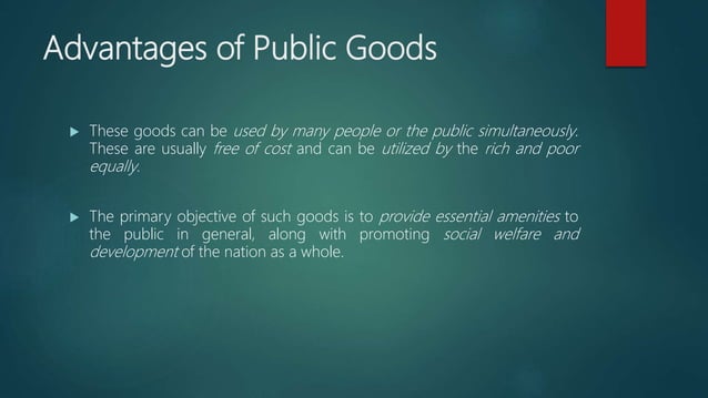 Public vs private goods | PPTX | Economy | Business and Finance
