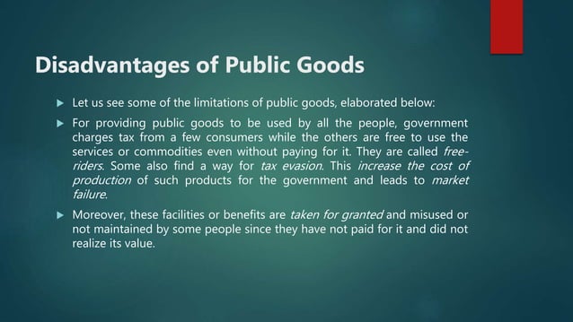 Public vs private goods | PPTX | Economy | Business and Finance