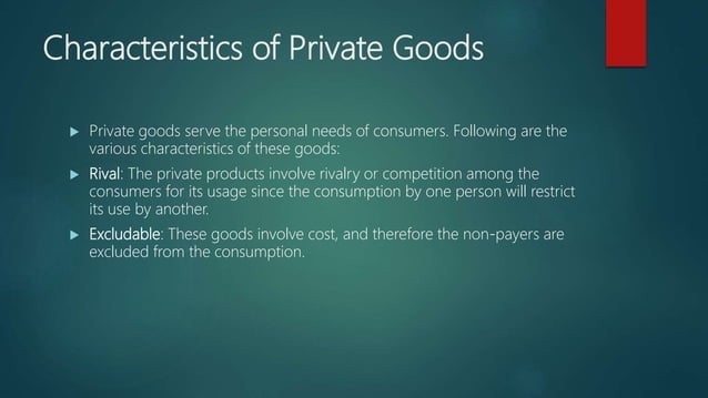 Public vs private goods | PPTX | Economy | Business and Finance
