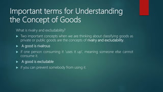 Public vs private goods | PPTX | Economy | Business and Finance