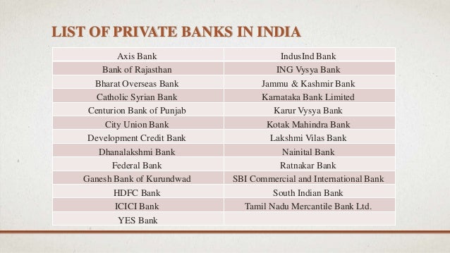 Public vs private sector banks in india