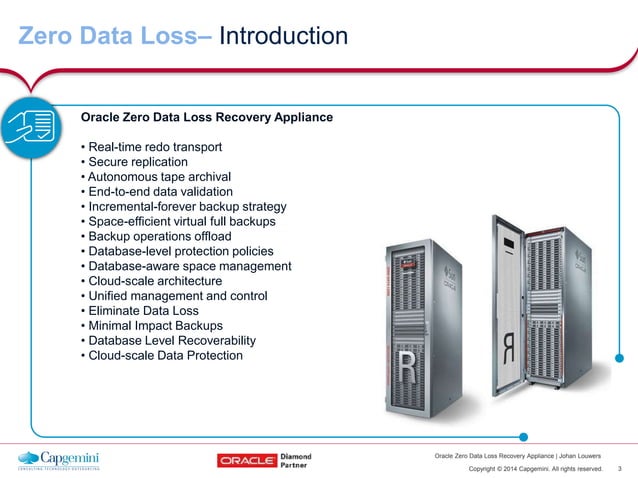 zero data loss recovery appliance | PPT