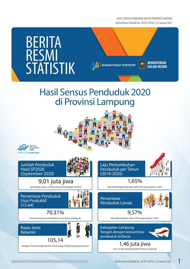 Publikasi bps hasil sensus 2020 | PDF