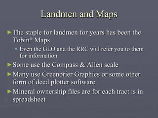 GIS and Petroleum Land Management | PPT
