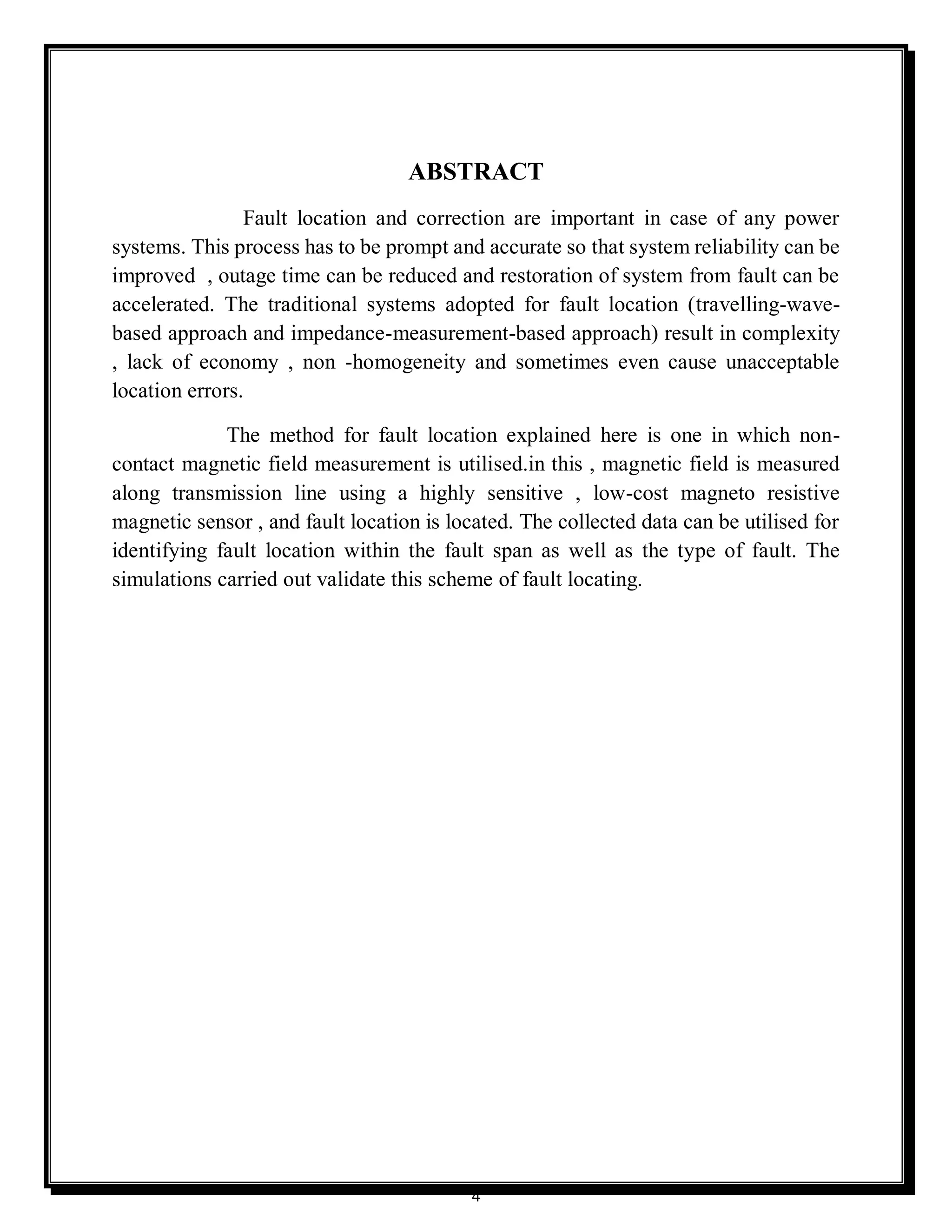 Fault Location Of Transmission Line | PDF
