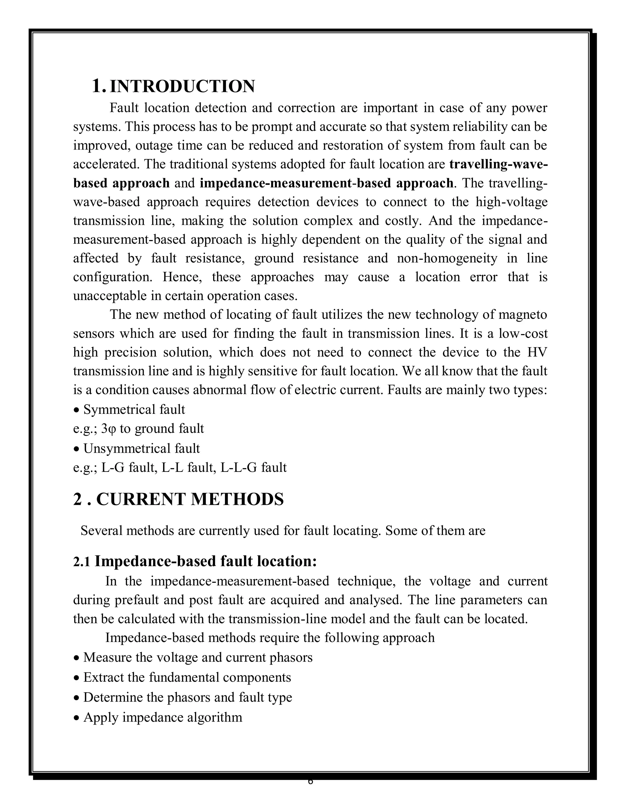 Fault Location Of Transmission Line | PDF | Computer Networking | Computing