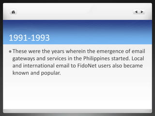 GARCIA - PUBLISH HW (History of Philippine Internet) | PPTX