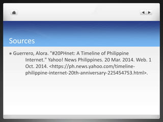 GARCIA - PUBLISH HW (History of Philippine Internet) | PPTX ...