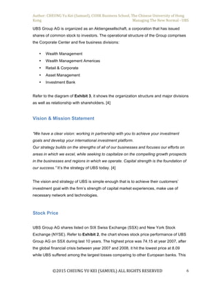 Managing The New Normal - UBS | PDF
