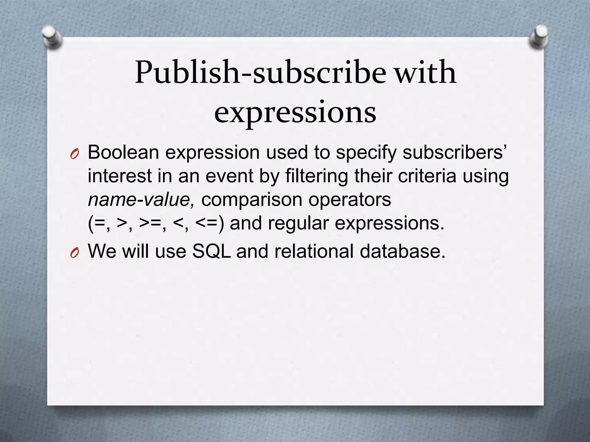 Publish subscribe model overview | PPTX