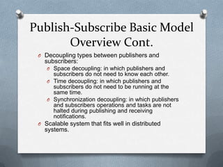Publish subscribe model overview | PPTX