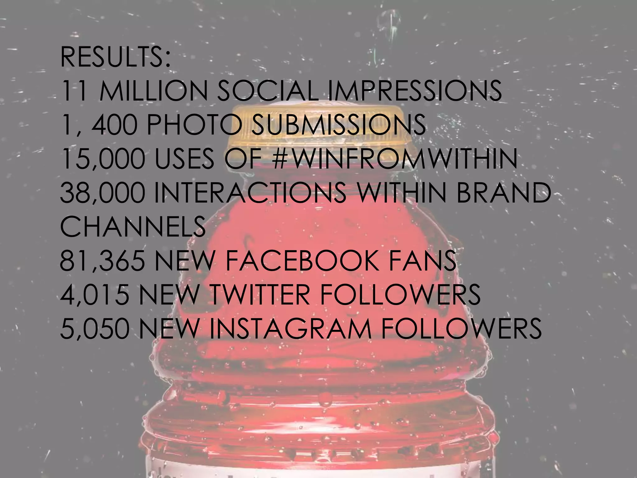 Gatorade Win from within | PPTX | Social Networking | Internet