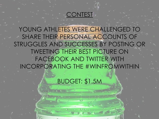Gatorade Win from within | PPTX | Social Networking | Internet