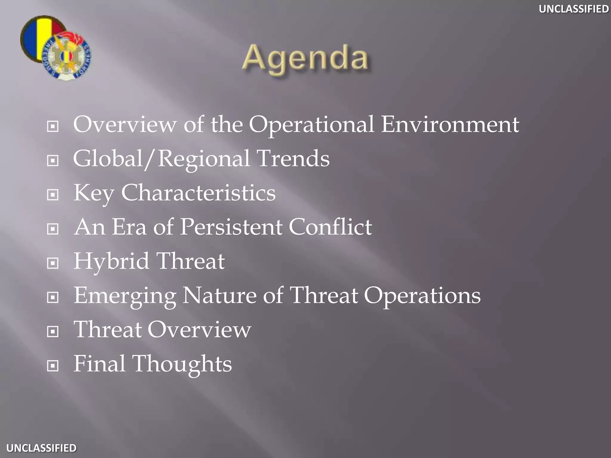 TRADOC OE Operational Environment 2010-2025 | PPTX