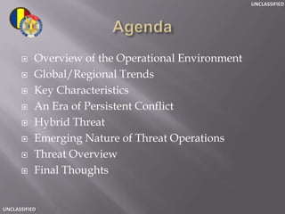 TRADOC OE Operational Environment 2010-2025 | PPTX